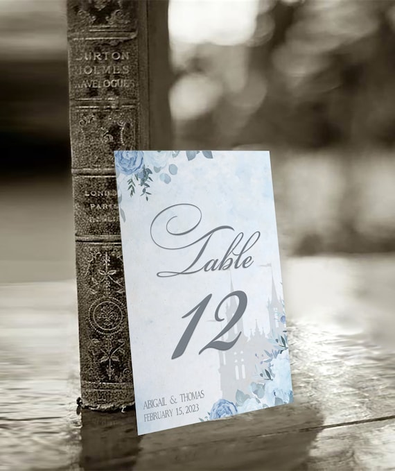 Fairy Tale Wedding Reception Table Numbers Table Numbers Wedding