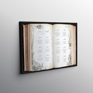 Storybook Seating Chart With an Alice in Wonderland Design in Black and ...