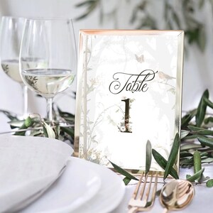 Enchanted Forest Table Numbers, Secret Garden, Digital File, Download ...
