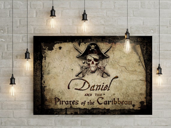 Pirates of the Caribbean Sign Pirate Birthday Personalized - Etsy