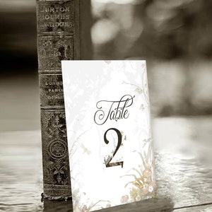 Enchanted Forest Table Numbers, Secret Garden, Digital File, Download ...