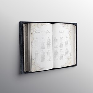 Storybook Seating Chart With a Classic Black and White Color Scheme ...