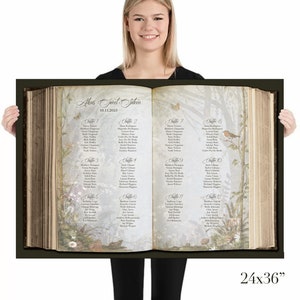 Enchanted Forest Seating Chart - Storybook Find Your Seat Sign for ...