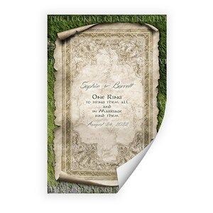 Scroll Wedding Welcome Sign Inspired by LOTR, Fantasy Wedding, Medieval ...
