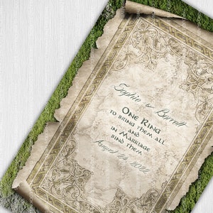 Scroll Wedding Welcome Sign Inspired by LOTR, Fantasy Wedding, Medieval ...