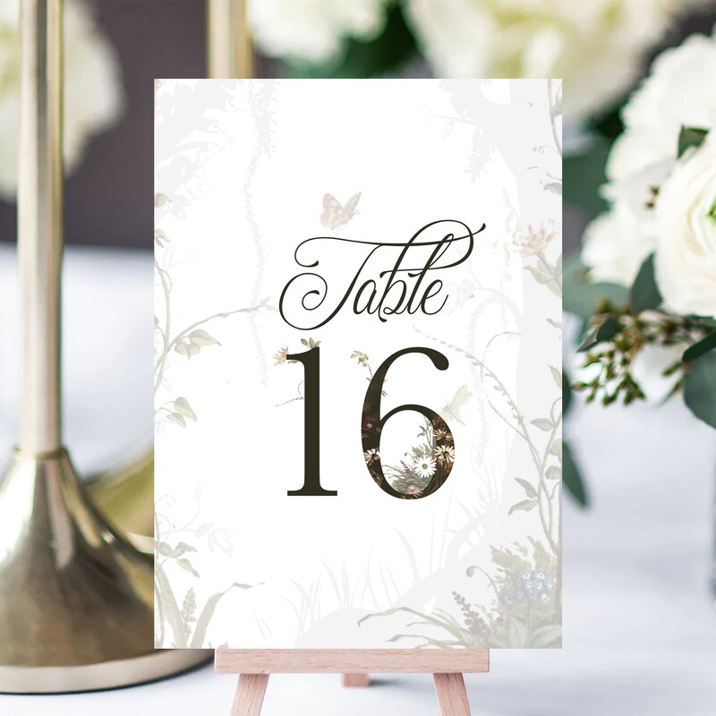Garden Table Numbers - Etsy