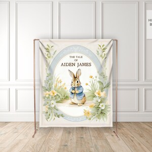 Peter Rabbit Backdrop for Baby Shower or First Birthday, Garden, Photo ...