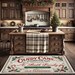 Personalized Christmas Rug - Candy Cane Company - Farmhouse Holiday ...