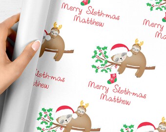 Sloth Wrapping Paper - Etsy