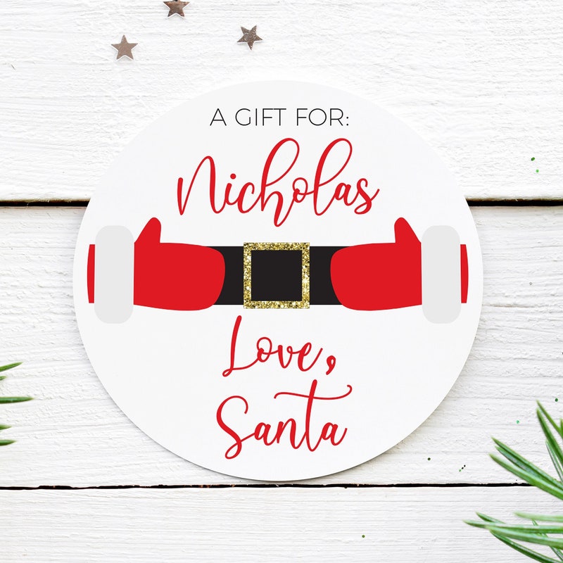 Santa Stickers - Etsy
