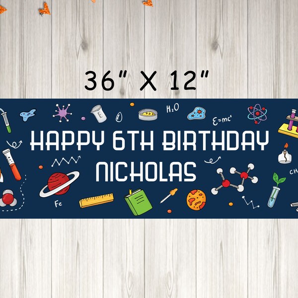 Science Banner - Etsy
