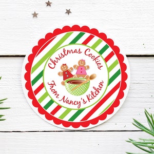 Christmas Stickers, Christmas Cookie Labels, From the Kitchen of Labels ...