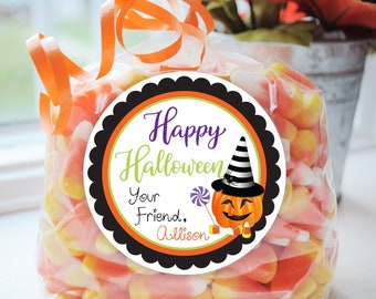 Trick or Treat Stickers Halloween Favors, School Halloween Favors ...
