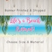 Life's a Beach Retirement Banner Beach Retirement Banner - Etsy