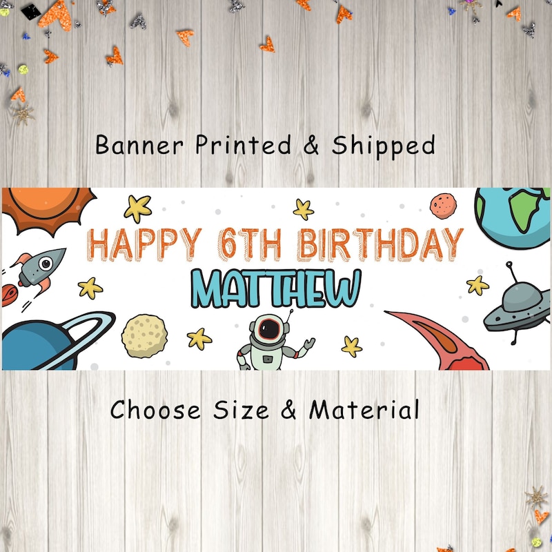 Boy Birthday Banner - Etsy