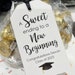 Graduation Tags Sweet Ending to a New Beginning Party Favor - Etsy