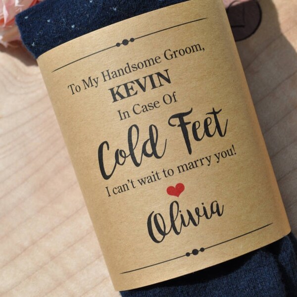 Cold Feet Wedding Socks - Etsy