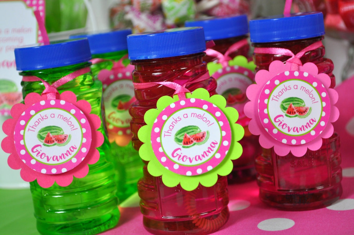 Watermelon Party Favor Tags Thank You Tags Party Favors - Etsy