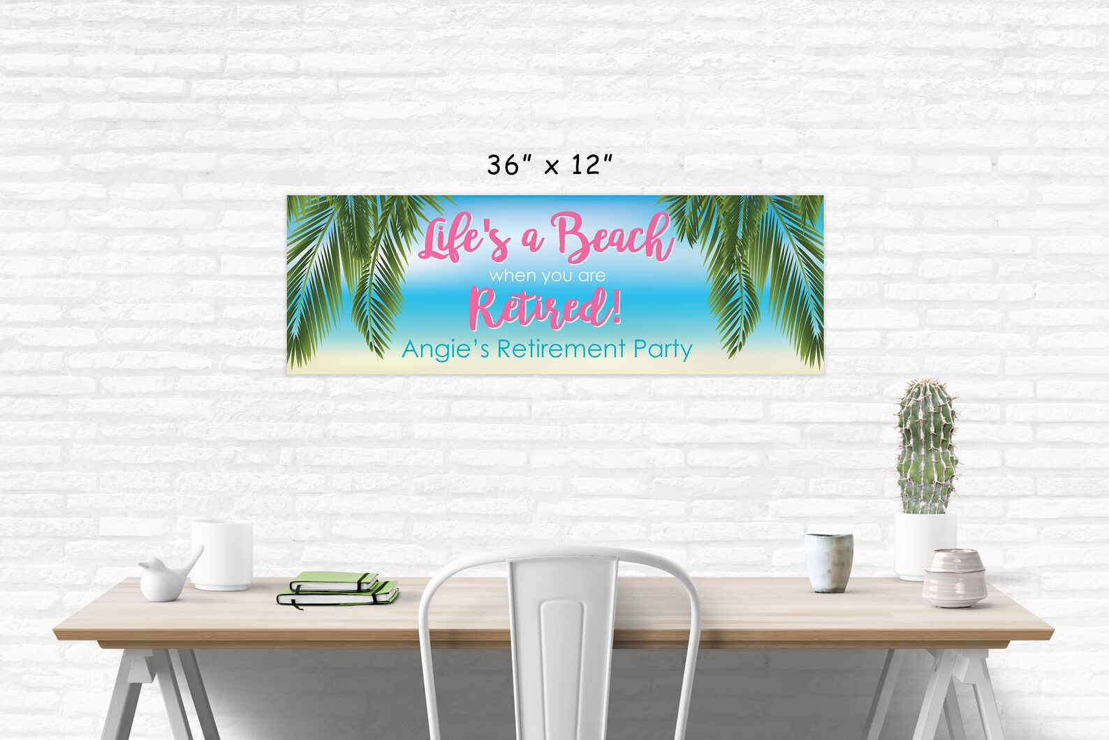 Life's a Beach Retirement Banner Beach Retirement Banner - Etsy