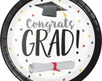 Graduation Cake Plates - Etsy