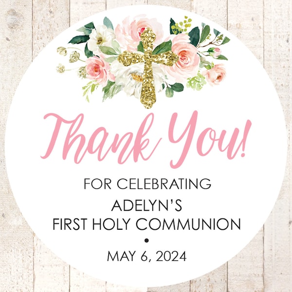 Communion Stickers - Etsy
