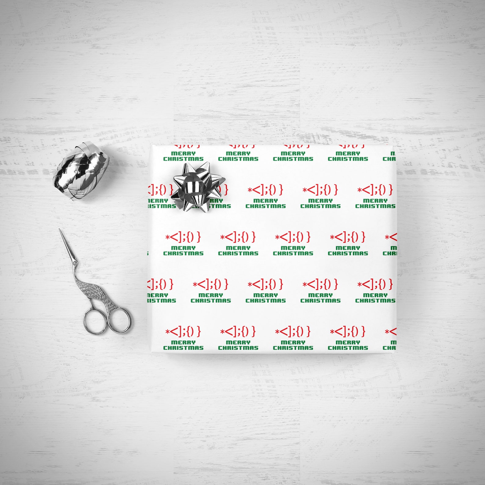 ASCII Art Christmas Gift Wrap 8 Bit Gamer Wrapping Paper | Etsy