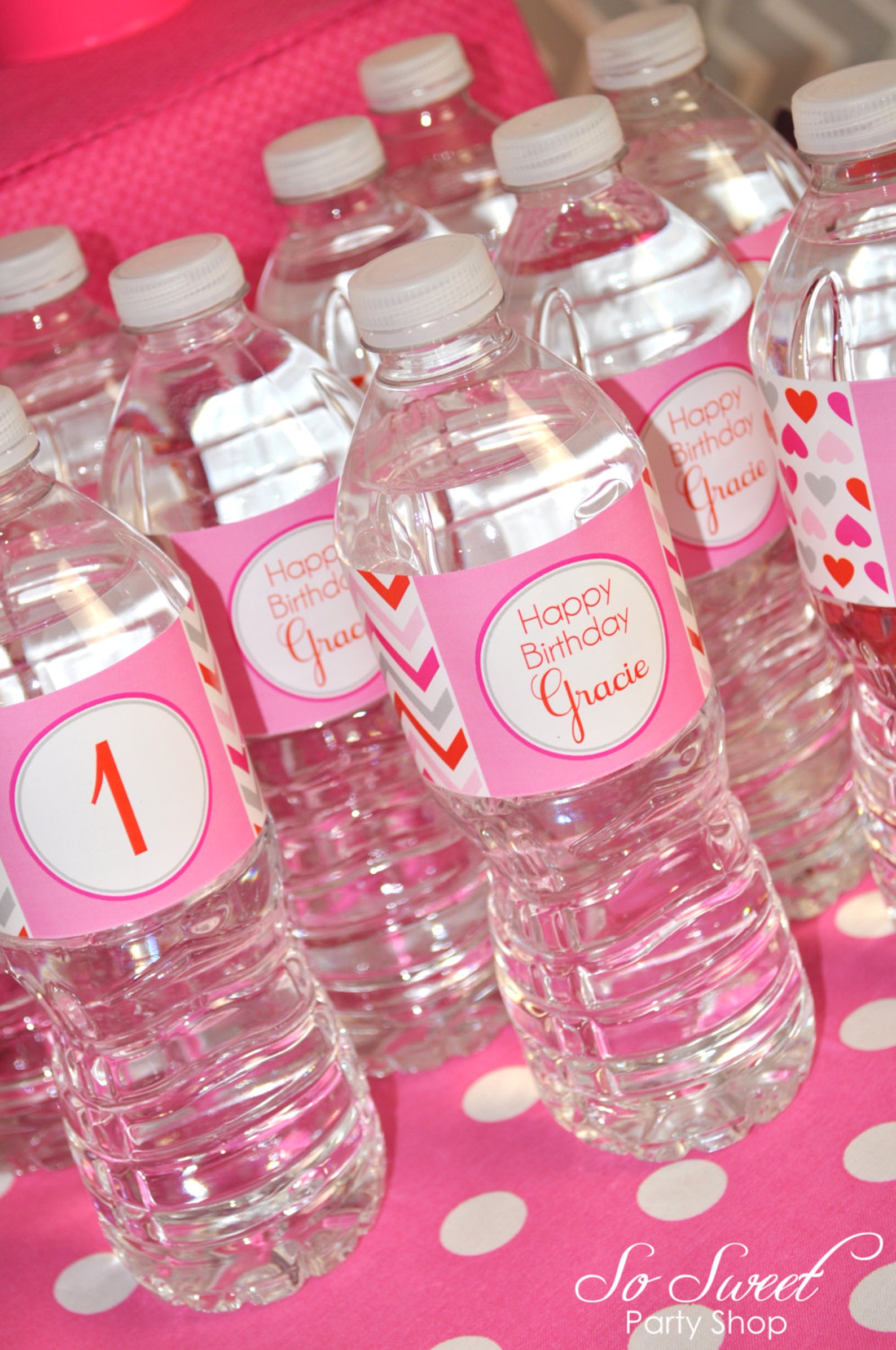 Valentine's Day Water Bottle Labels Valentine Birthday - Etsy