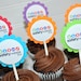 Corporate Logo Cupcake Toppers Business Logo Branded Cupcake Toppers ...