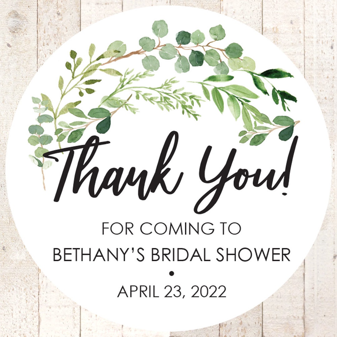 Bridal Shower Favor Stickers, Wedding Shower Favor Sticker Tags ...