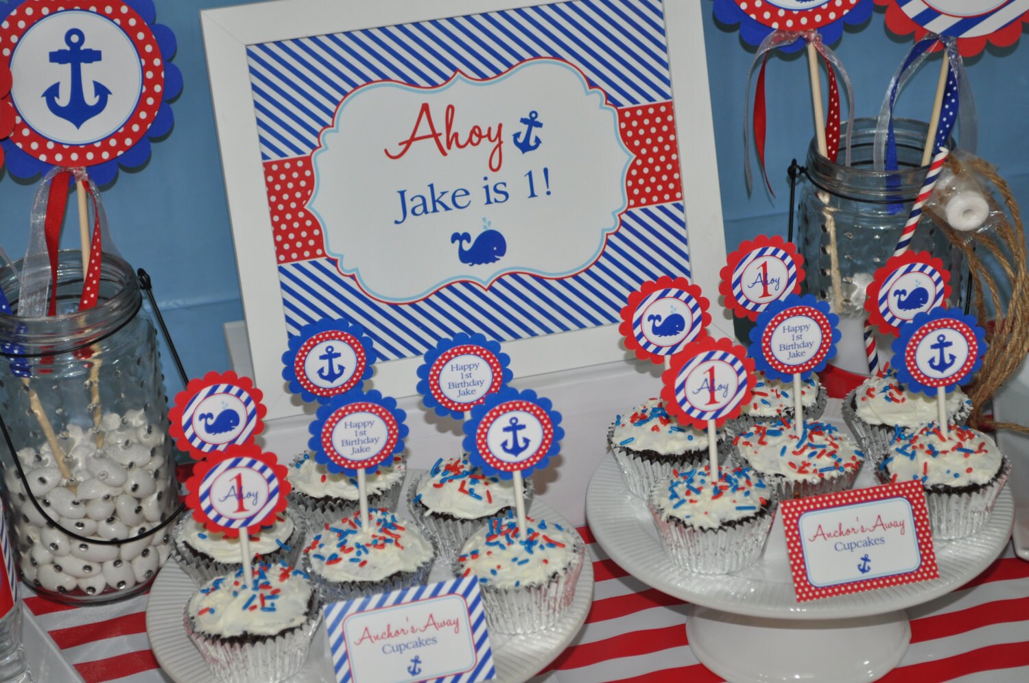 Nautical 1st Birthday Invitations Boys 1st Birthday - Etsy
