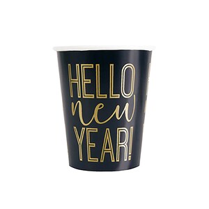 New Years Eve Cups, Happy New Year Disposable Paper Cups Partyware, New ...