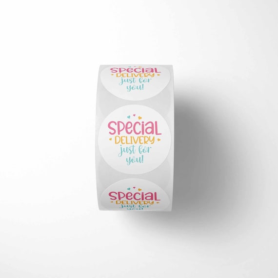 Small Business Package Stickers 2.5" Special Delivery Just For You ...