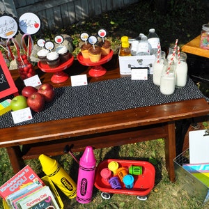 Back to School WATER BOTTLE LABELS, Kids Party Ideas, End of Summer ...