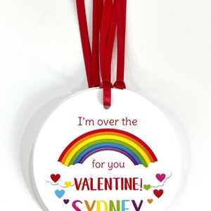 Valentine Tags for Kids Rainbow Skittles, School Valentines Day Cards ...