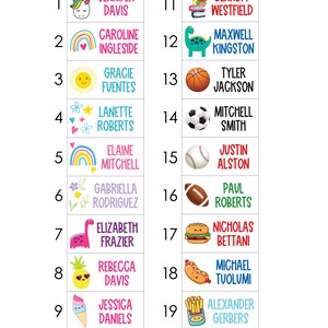 School Supply Labels Back to School Labels Personalized Book Labels ...