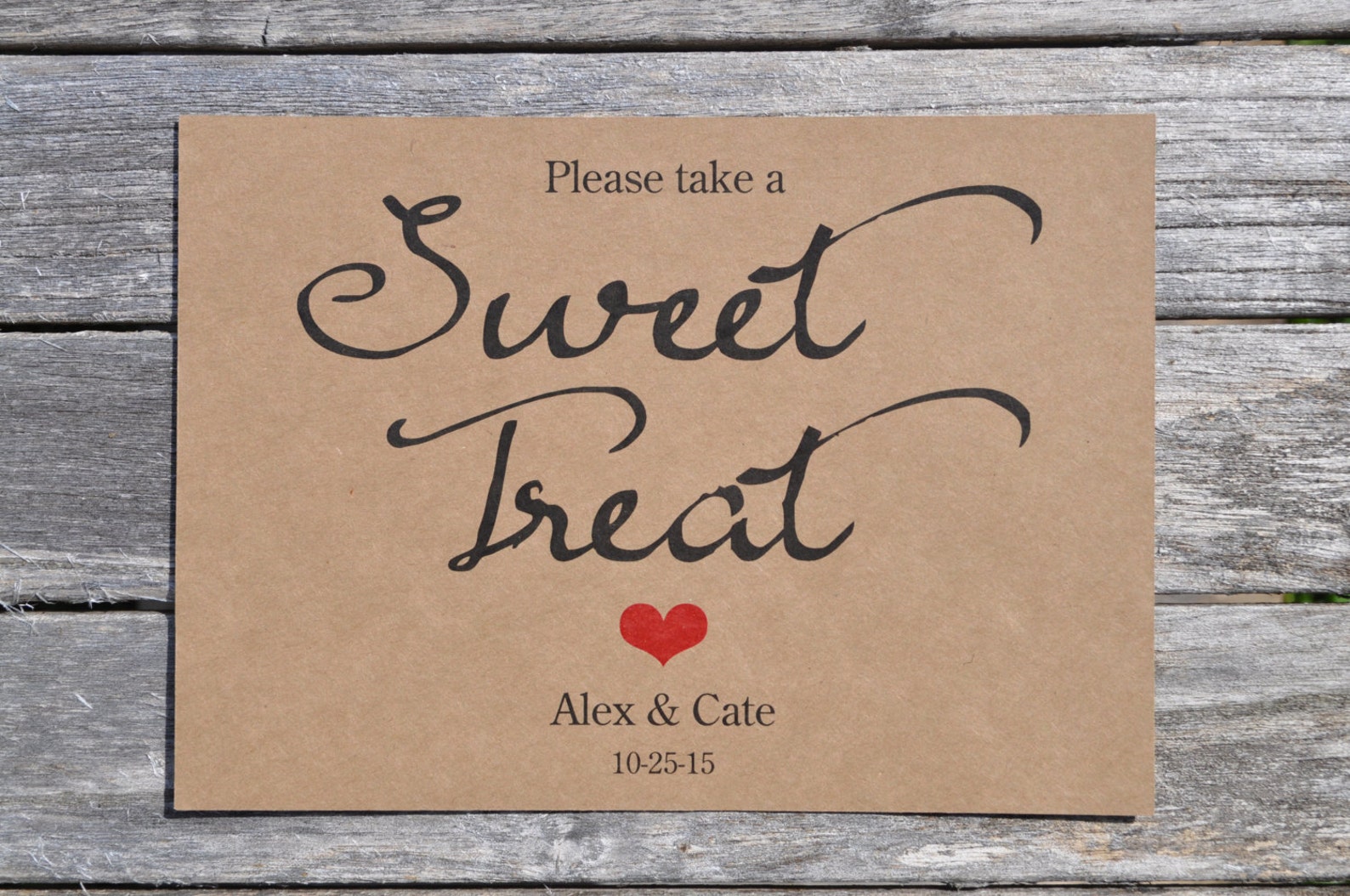 Rustic Wedding Sweet Treat Sign Rustic Wedding Sign Bridal - Etsy