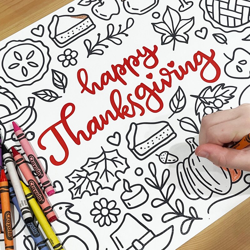 Thanksgiving Placemat - Etsy
