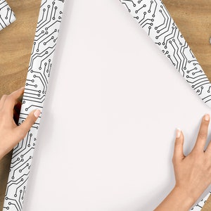 Circuit Board Wrapping Paper STEM Electrical Engineer Gift Wrap ...