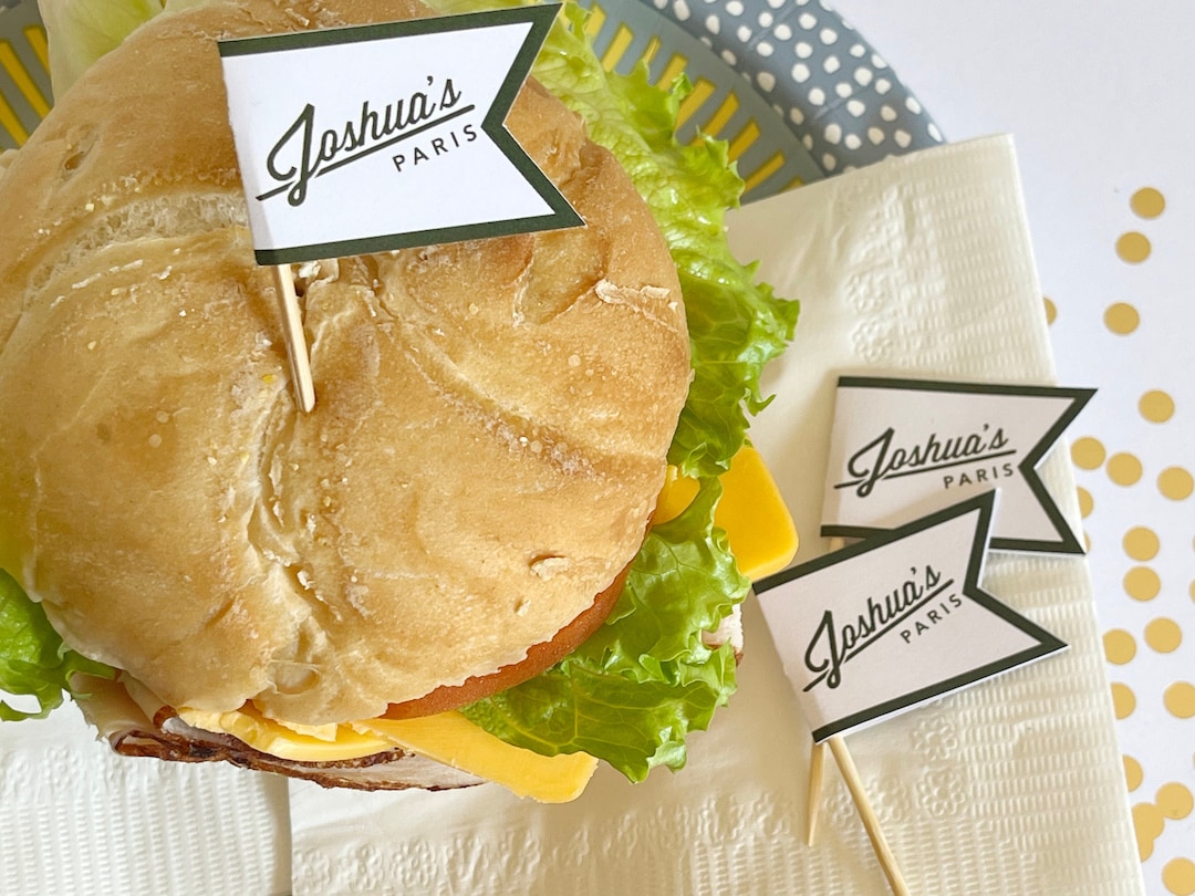 Company Logo Toothpick Flags Personalized Corporate Logo Food Flags ...