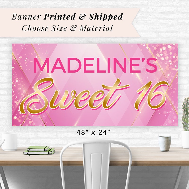 Sweet 16 Banner - Etsy