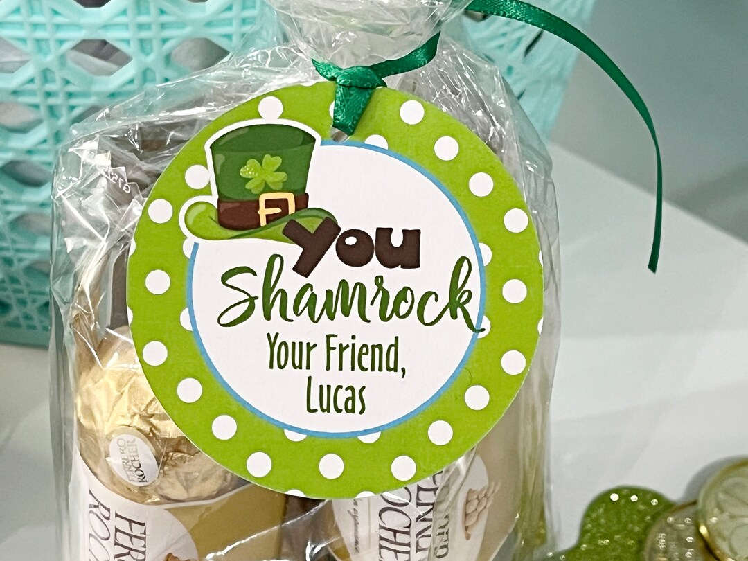 Shamrock St Patricks Day Treat Tags Gift Tags Kids School Party St ...