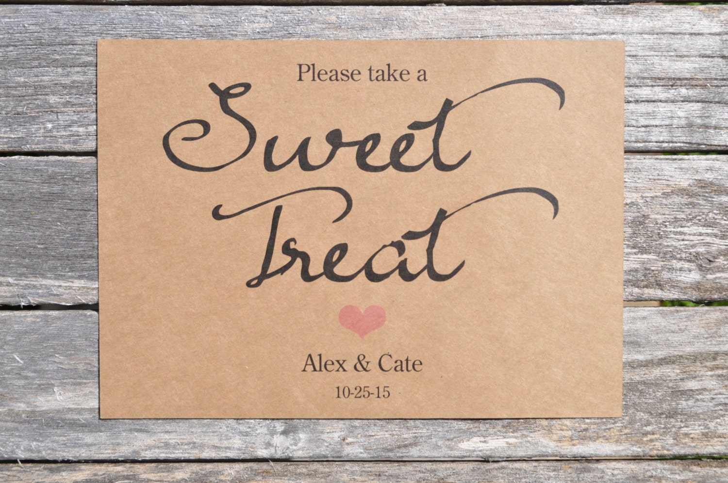 Rustic Wedding Sweet Treat Sign Rustic Wedding Sign Bridal - Etsy
