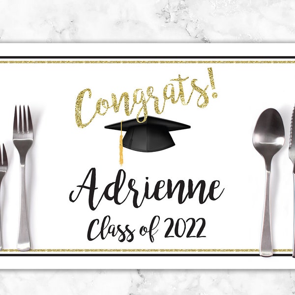 High School Graduation Placemat - Etsy