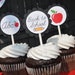Back to School Party CUPCAKE TOPPERS, Teacher, Classroom Decor, School ...