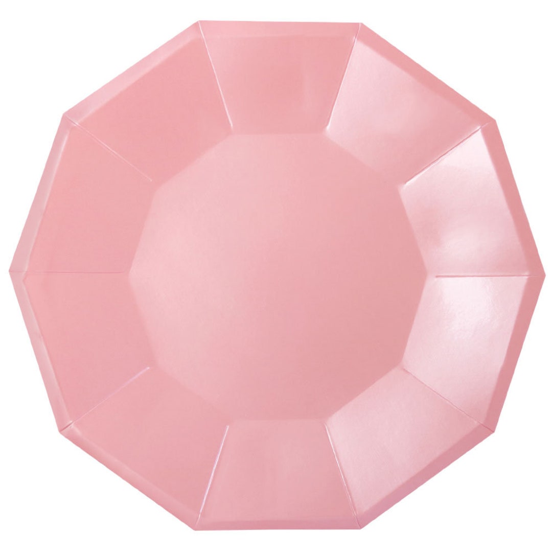 Pink Large Paper Plates, Pink Partyware, Birthday Party Paper Plates ...