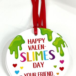 Slime Valentine Tags for Kids School Valentines Day Cards Classroom ...