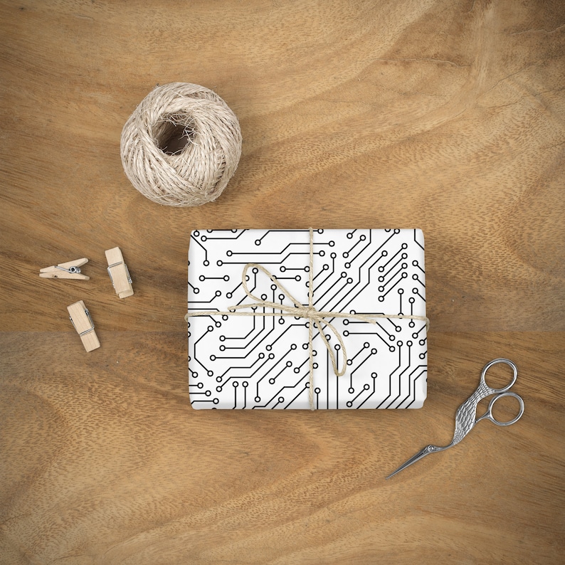 Circuit Board Wrapping Paper STEM Electrical Engineer Gift - Etsy