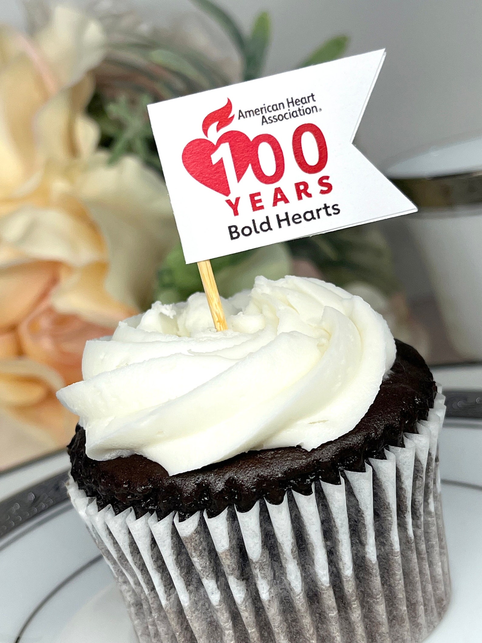 Business Logo Cupcake Flags Toothpick Flags Personalized Corporate Logo ...