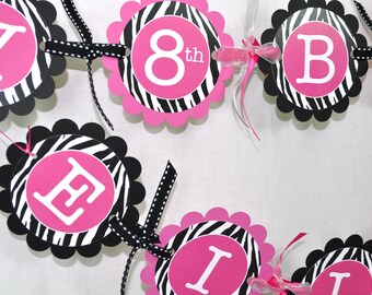 Pink Zebra Party - Etsy