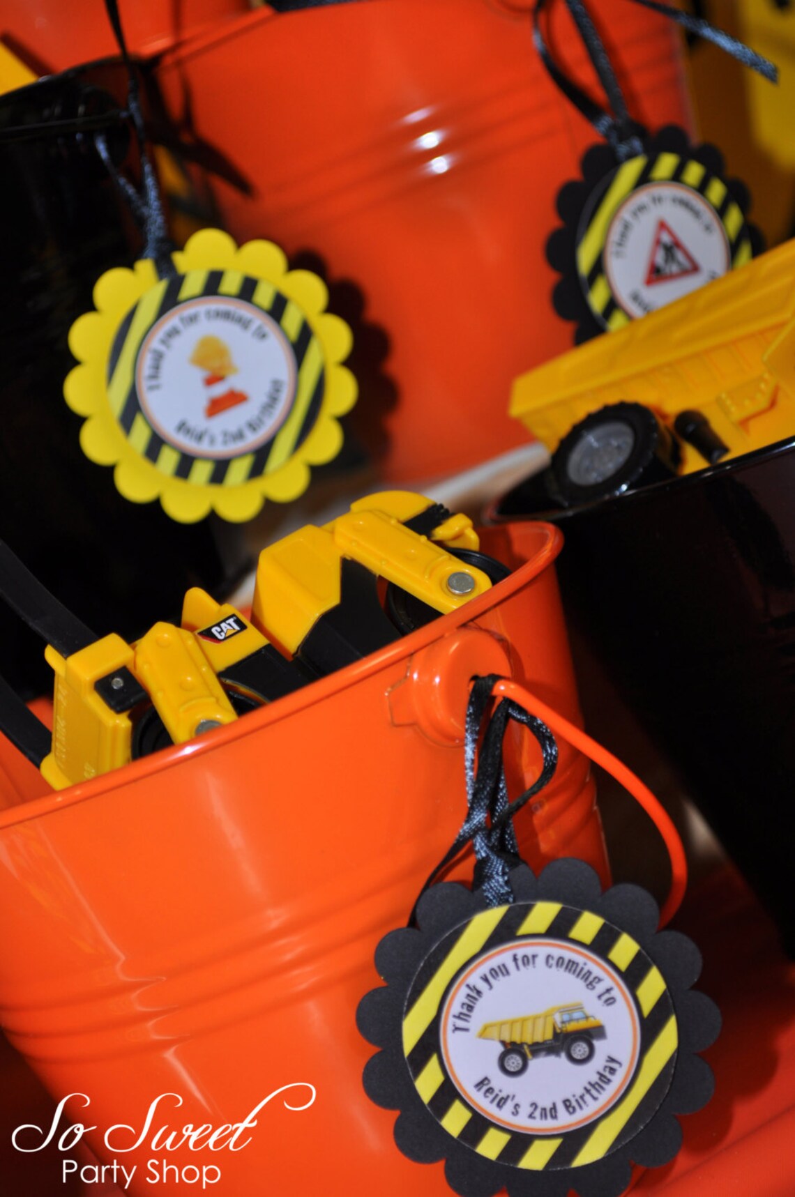 Construction Birthday Party Favor Tags Boys 1st Birthday - Etsy